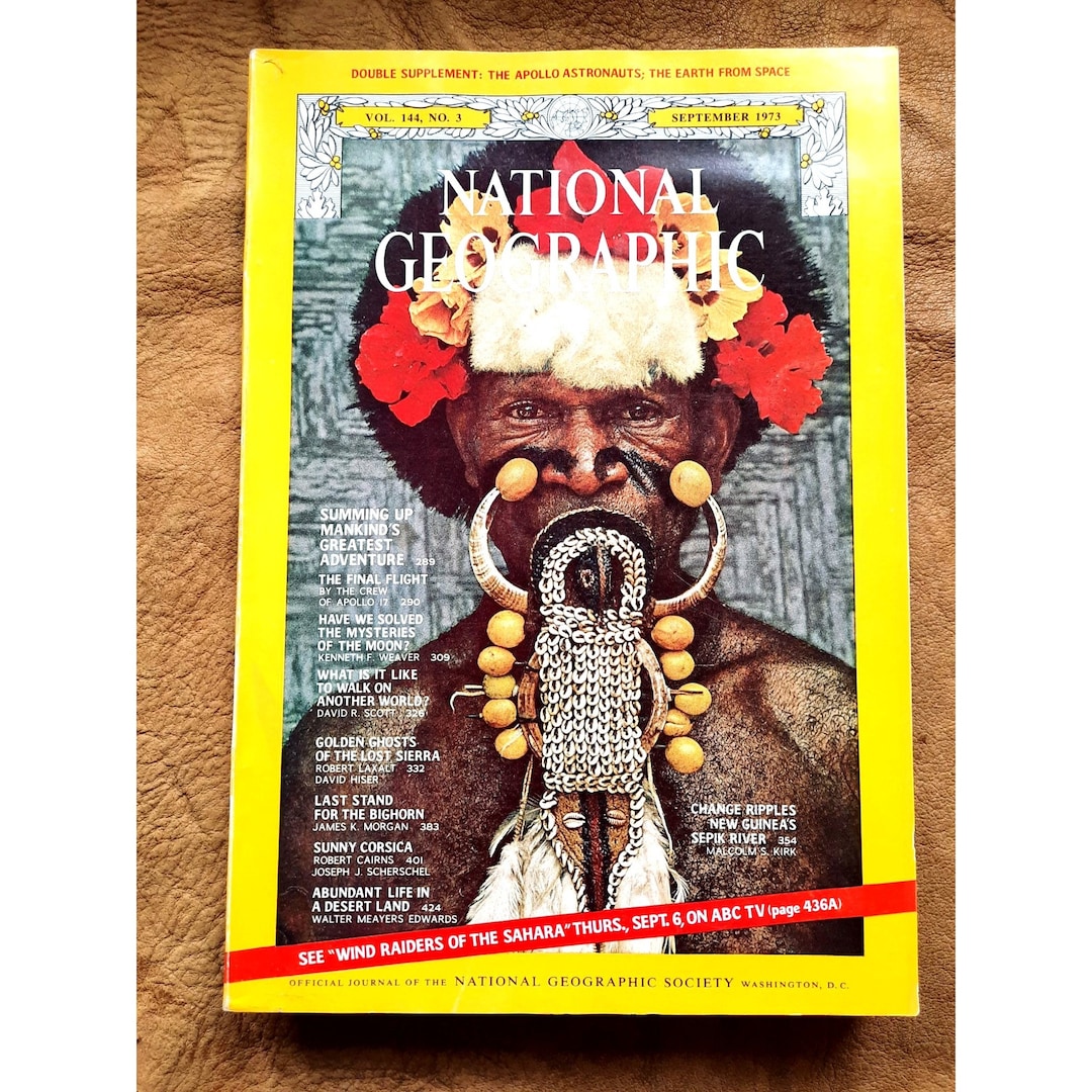 Vintage National Geographic Magazine Sept 1973 Vol 144 No 3 Original ...