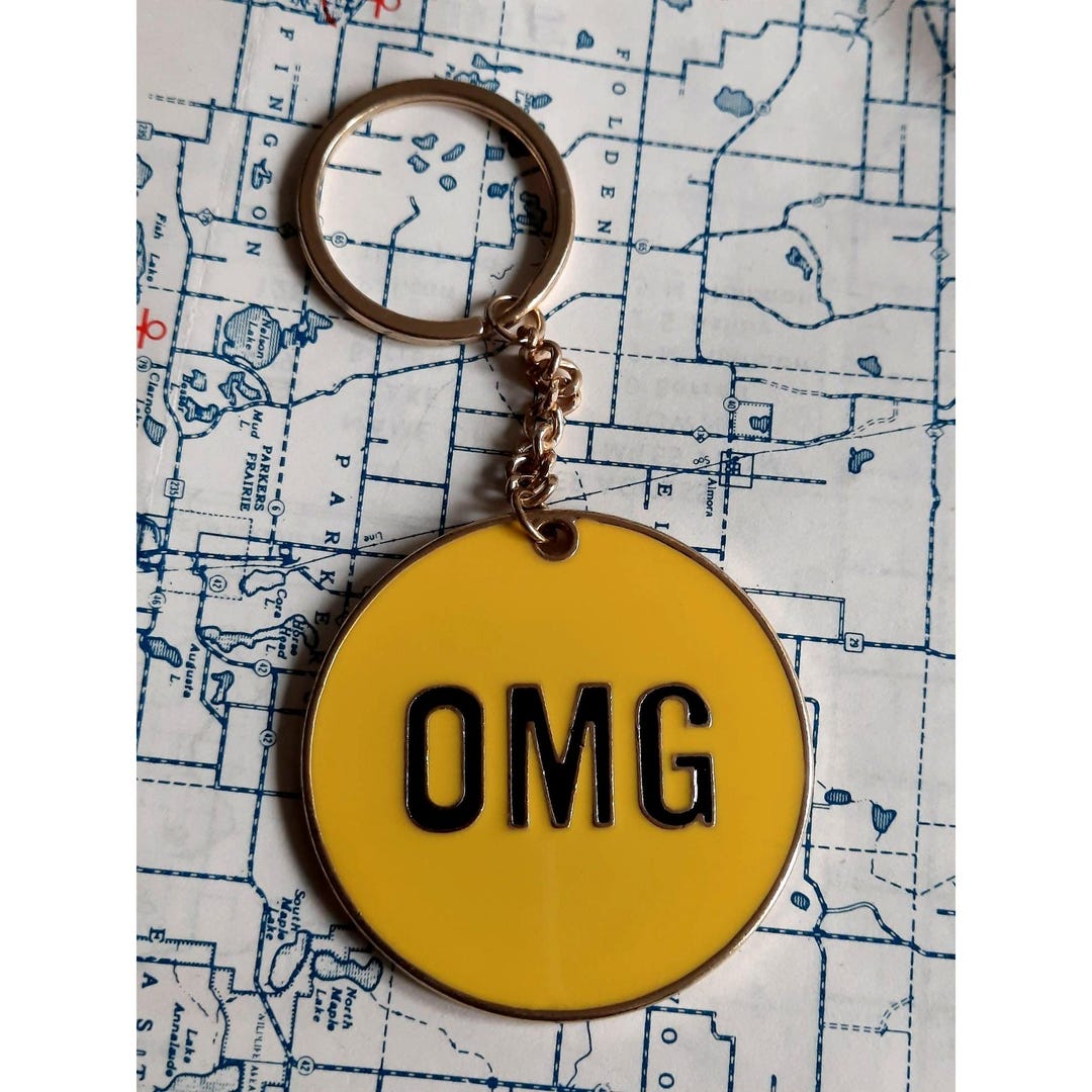 Vintage Ban.do OMG Have Fun OK? Keychain Y2k - Etsy
