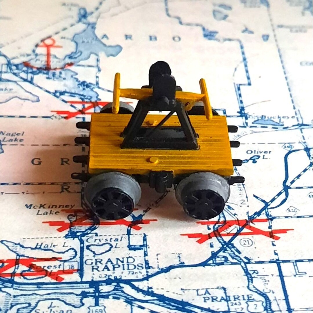 Vintage Yellow Railroad Handcart 1950s Handmade Toy Train Miniature - Etsy