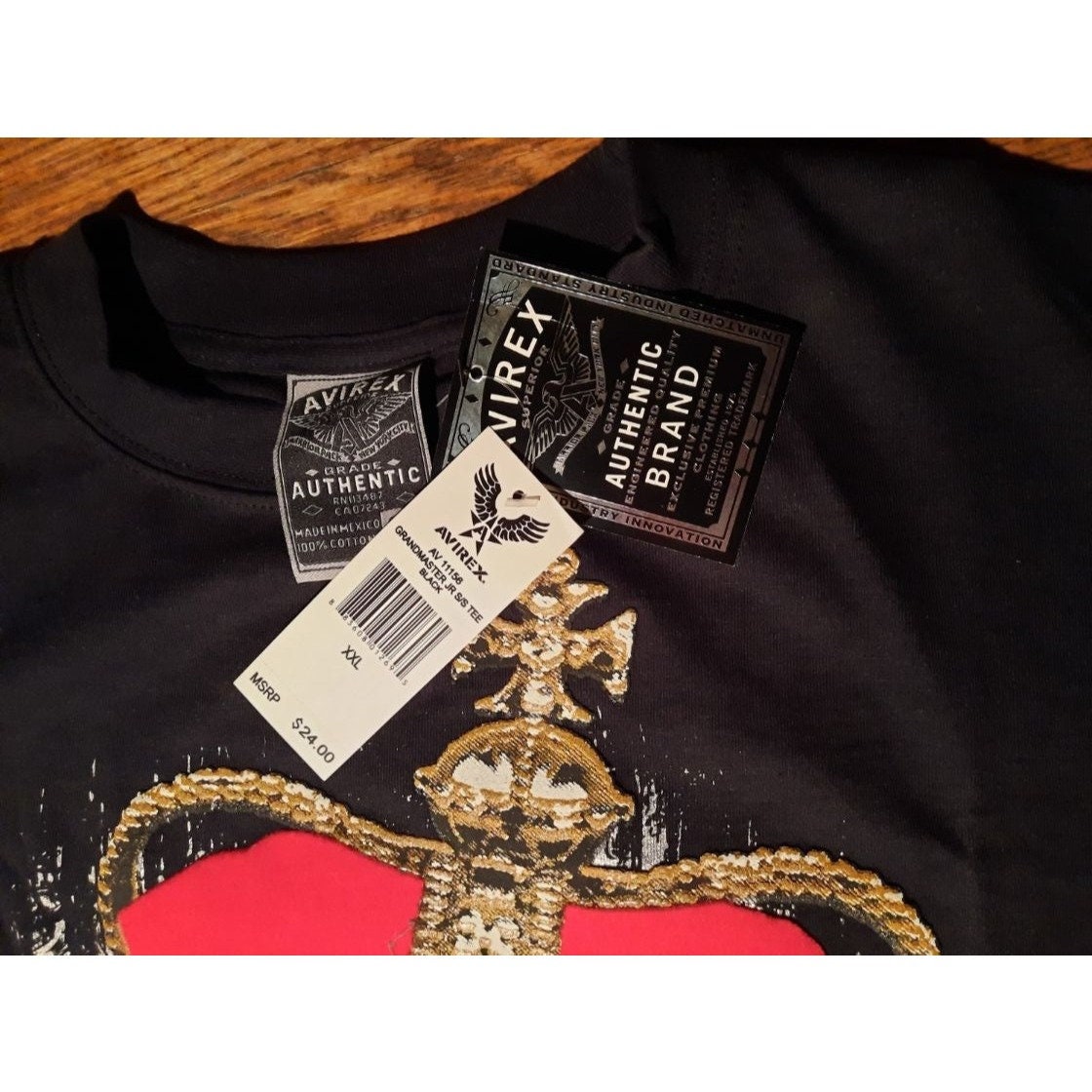 Y2K Vintage Avirex Grandmaster Skull T-shirt Deadstock - Etsy