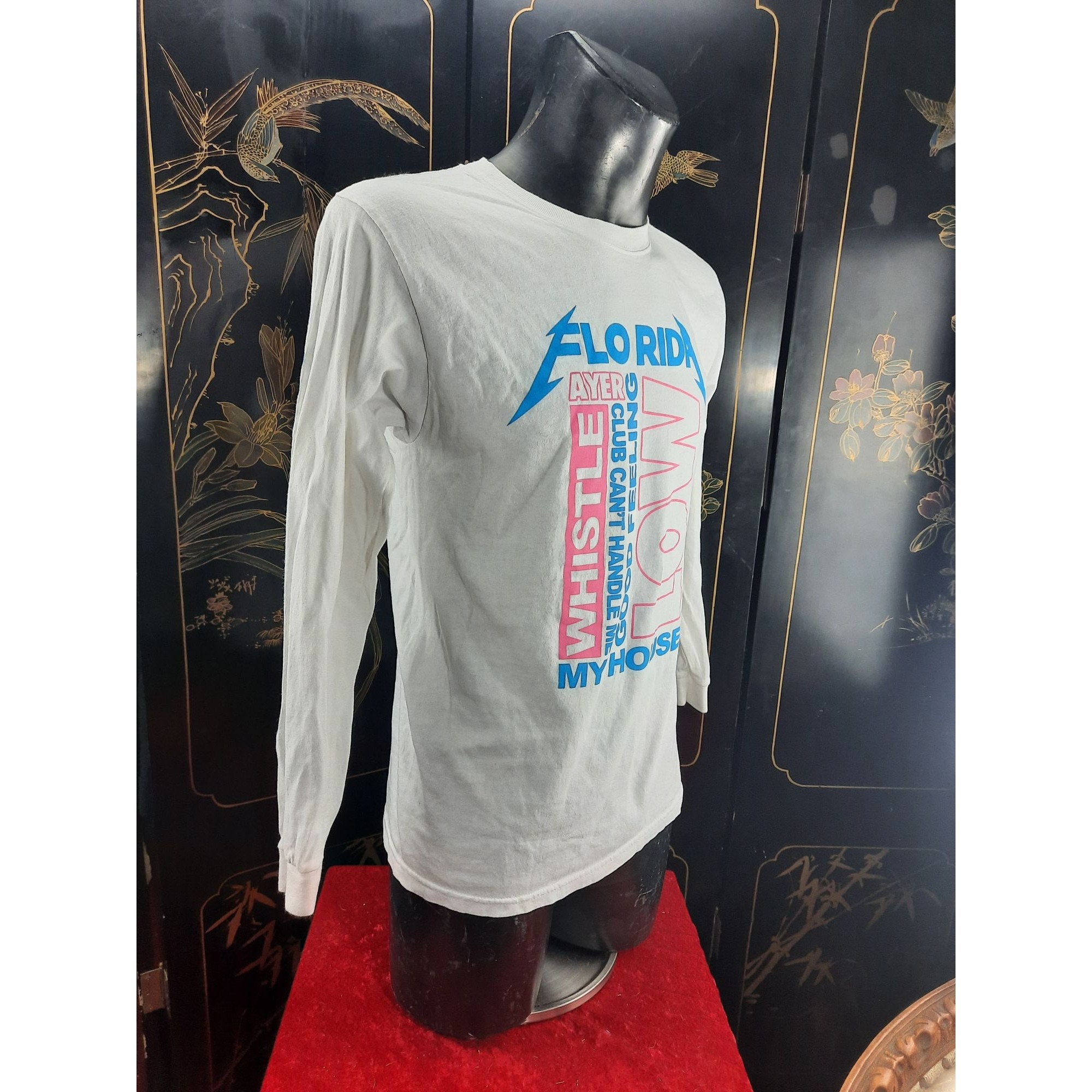 Rapper Tshirt Flo Rida Mens L White Long Sleeve Shirt - Etsy