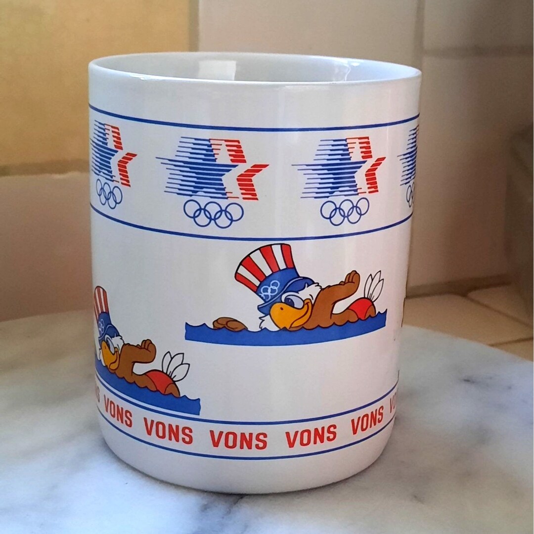 Vintage Mug Sam the Olympic Eagle Swimming Events Los Angeles 1983 ...