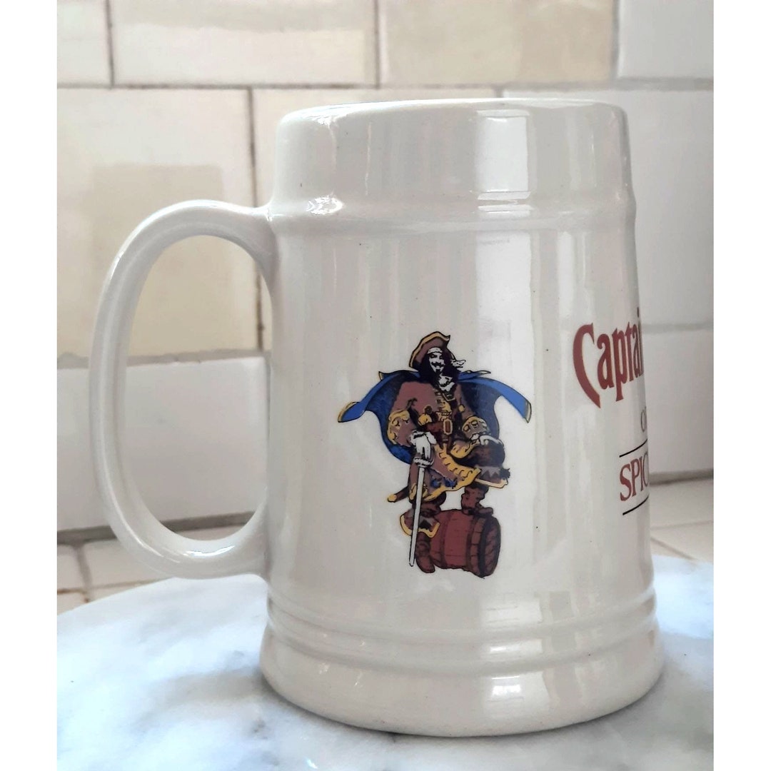 Vintage Stoneware Captain Morgan Original Spiced Rum Coffee Mug Stein ...