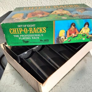 Vintage Pacific Game Co Chip O Racks Set of 8 Playing Chip Racks Pro ...