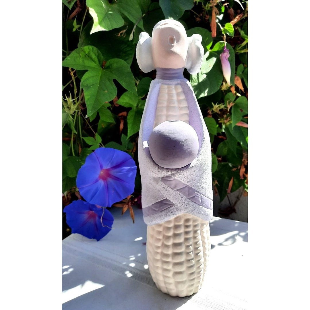 Vintage Hopi Ceramic Corn Mother Corn Maiden Wearing Purple Serape ...