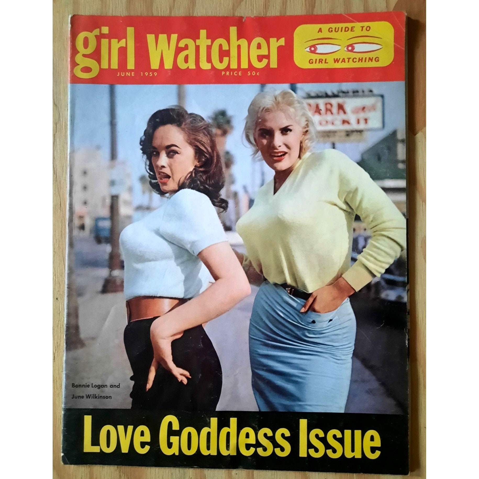 Vintage 1959 Pulp Fiction Girlie Mag Girl Watcher No 2 A Guide Etsy