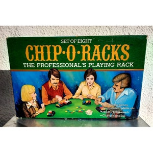 Vintage Pacific Game Co Chip O Racks Set of 8 Playing Chip Racks Pro ...