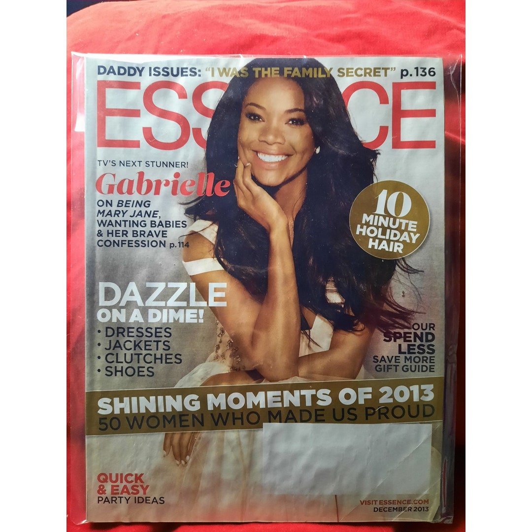Essence Magazine Gabrielle Union Dec 2013 Original Publication - Etsy