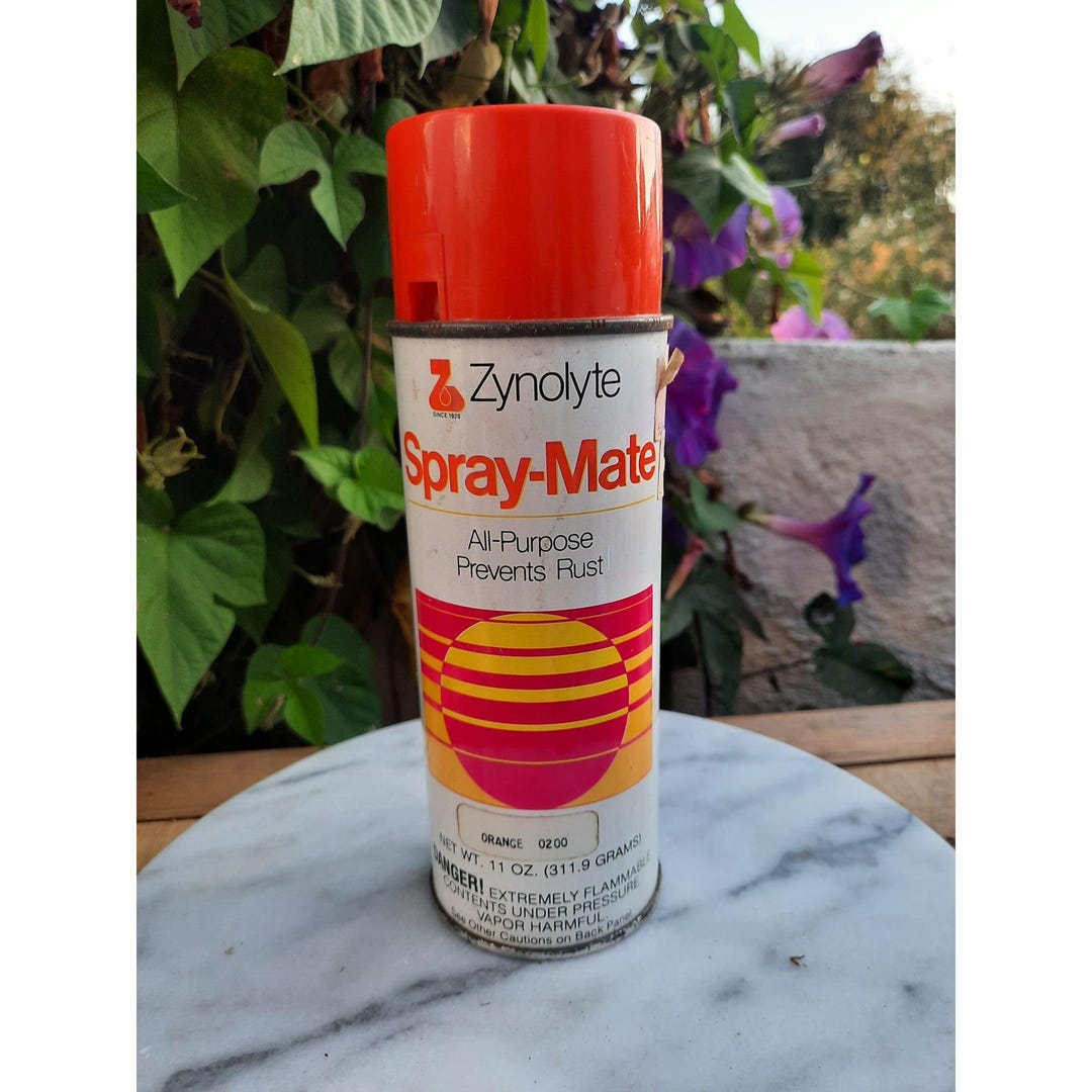 Vintage Zynolyte Spray-mate All Purpose Prevents Rust Spray Paint Can ...