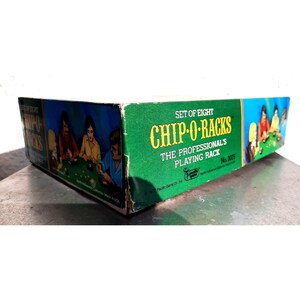 Vintage Pacific Game Co Chip O Racks Set of 8 Playing Chip Racks Pro ...