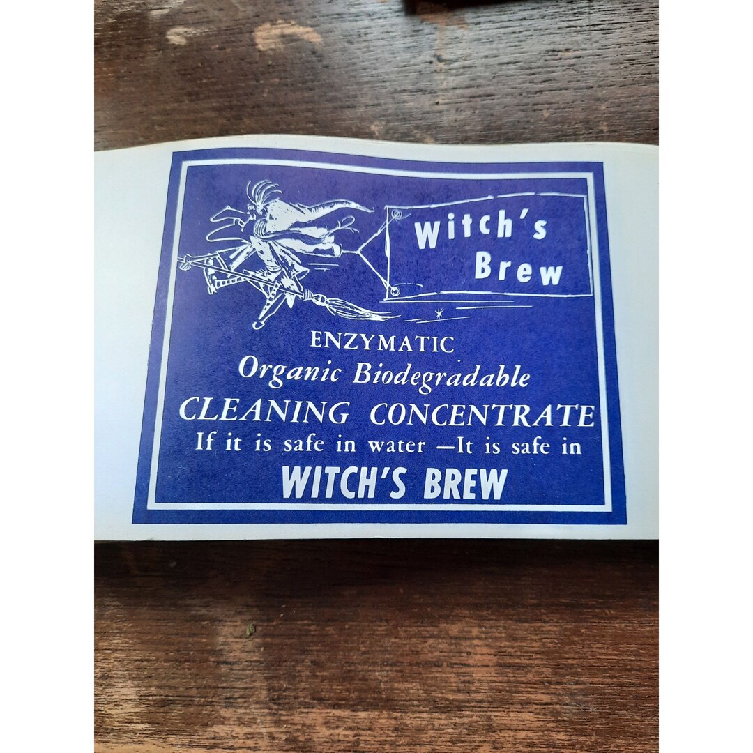 Vintage Witch's Brew Cleaning Labels Set - Etsy