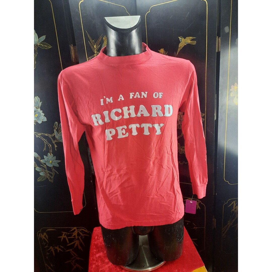 Vintage 1980s Richard Petty Fan L Tshirt Long Sleeve Single Stitch ...