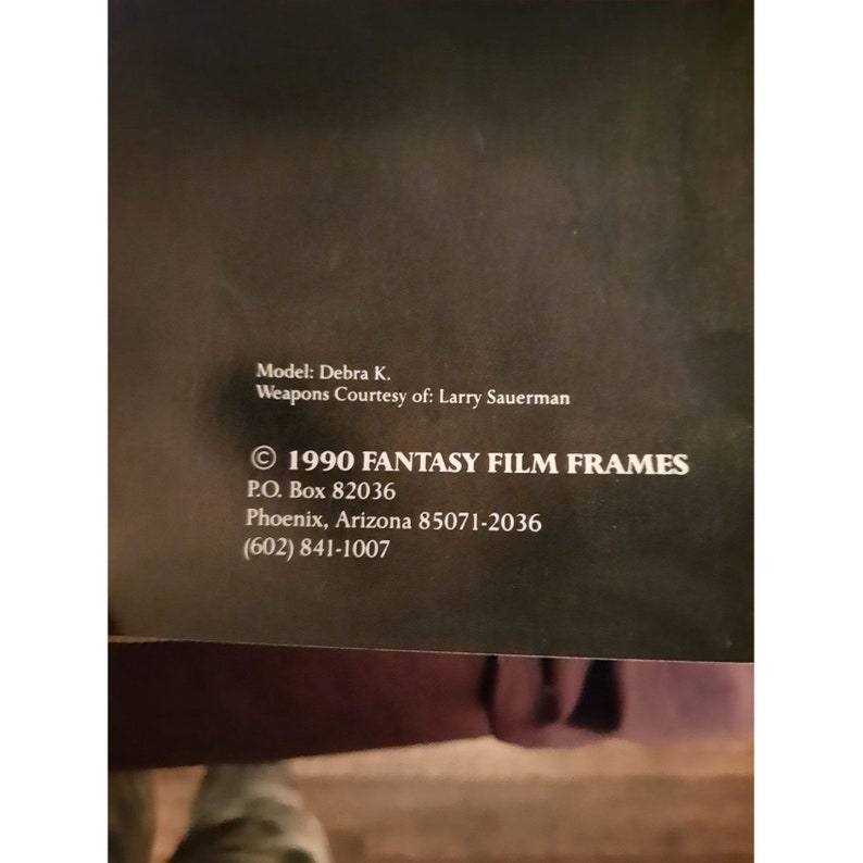 Vintage 1990 Porn Star Debra K Beatty Fantasy Film Frames The Hunters Mate Poster Swinging