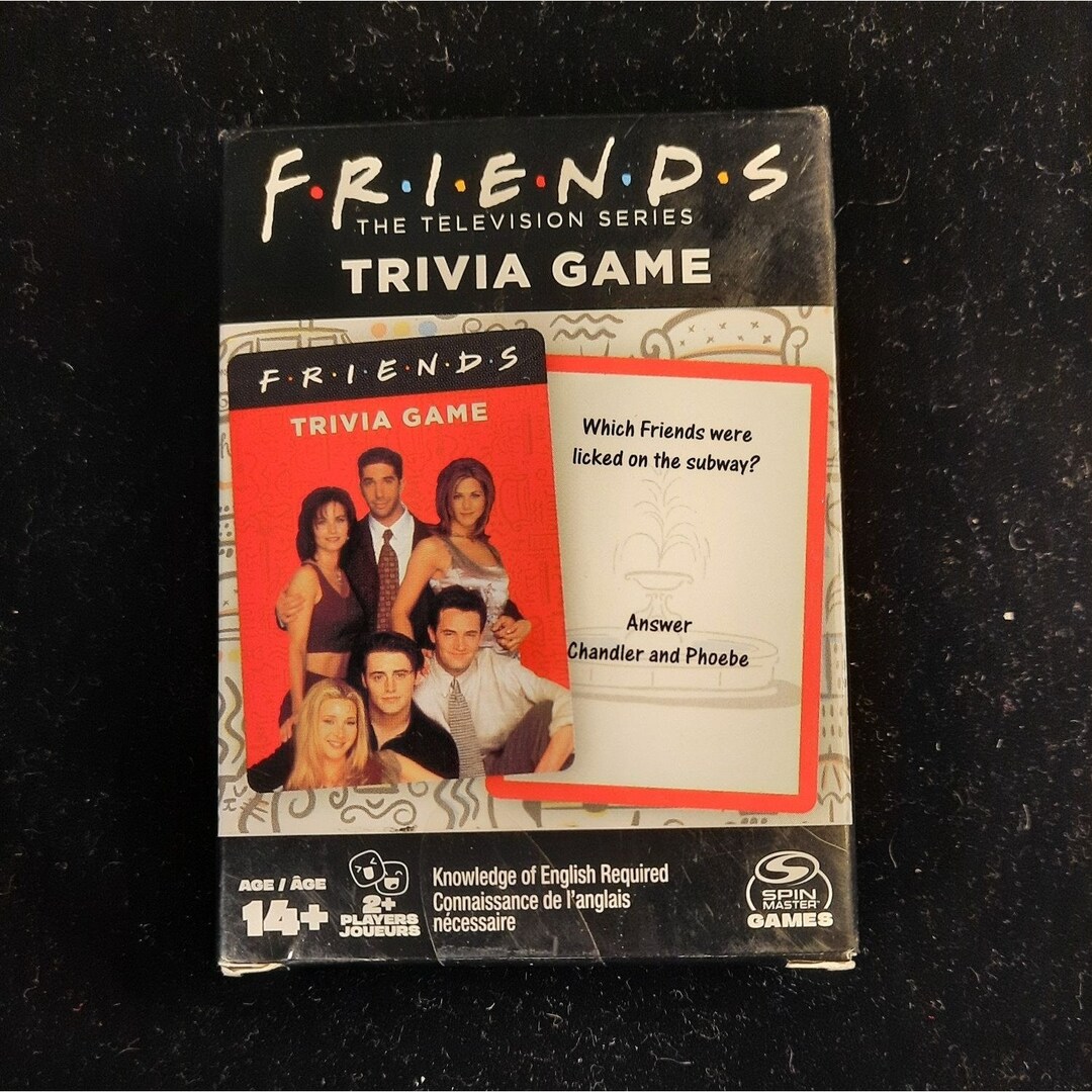 Spin Master Card Game Friends Trivia Game Playing Cards - Etsy