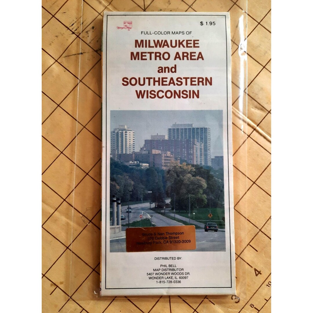 Vintage Kmart Full Color Map of Milwaukee Metro Area and Southeastern ...