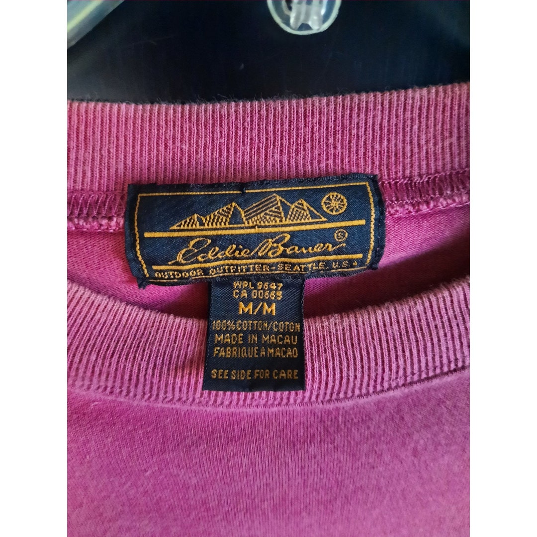 Vintage 1980s Eddie Bauer Faded Dusty Rose Long Sleeve - Etsy