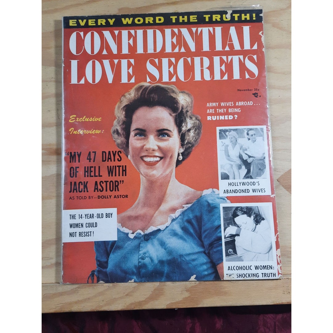 Vintage Confidential Love Secrets Magazine Dolly Astor Original ...
