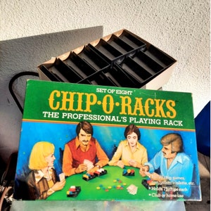 Vintage Pacific Game Co Chip O Racks Set of 8 Playing Chip Racks Pro ...