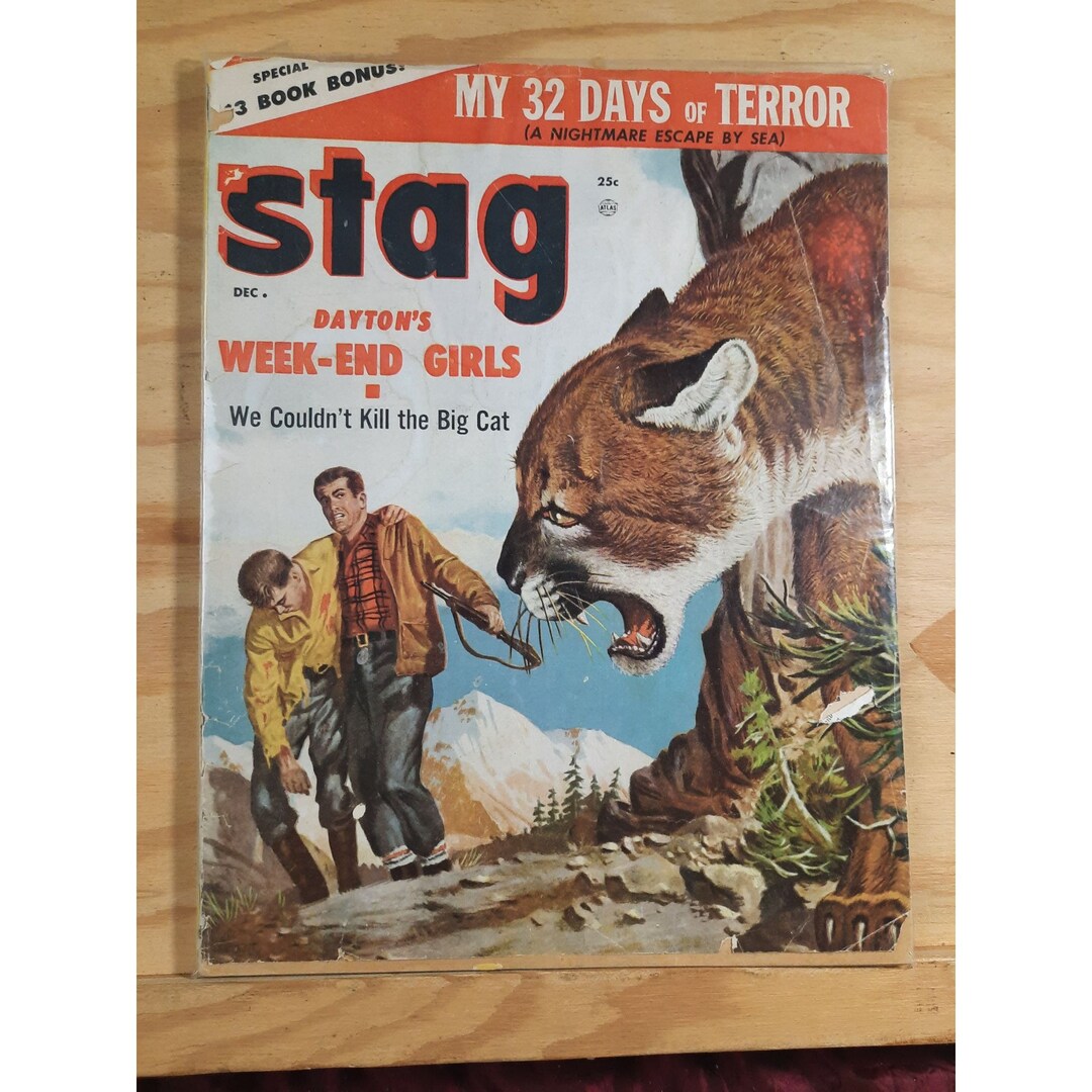 Vintage Stag Magazine We Couldn't Kill the Big Cat Original Publication ...