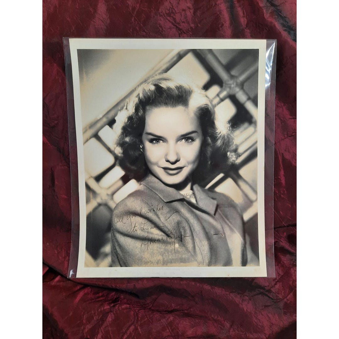 Vintage Diana Lynn Autographed Photo Signed to Starlet Lynn Borden ...