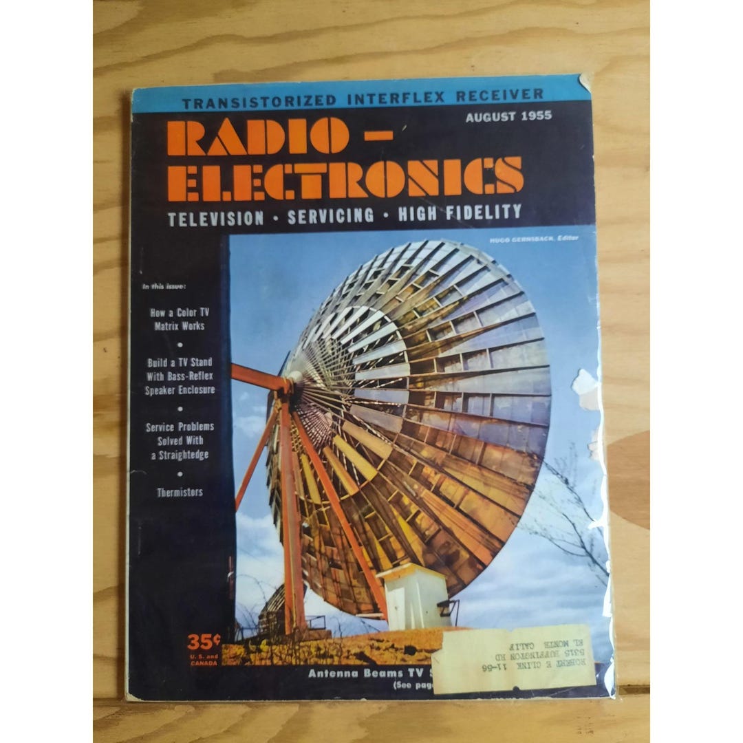 Vintage Technical Magazine Radio-electronics AUG 1955 Vol 24 No 8 ...