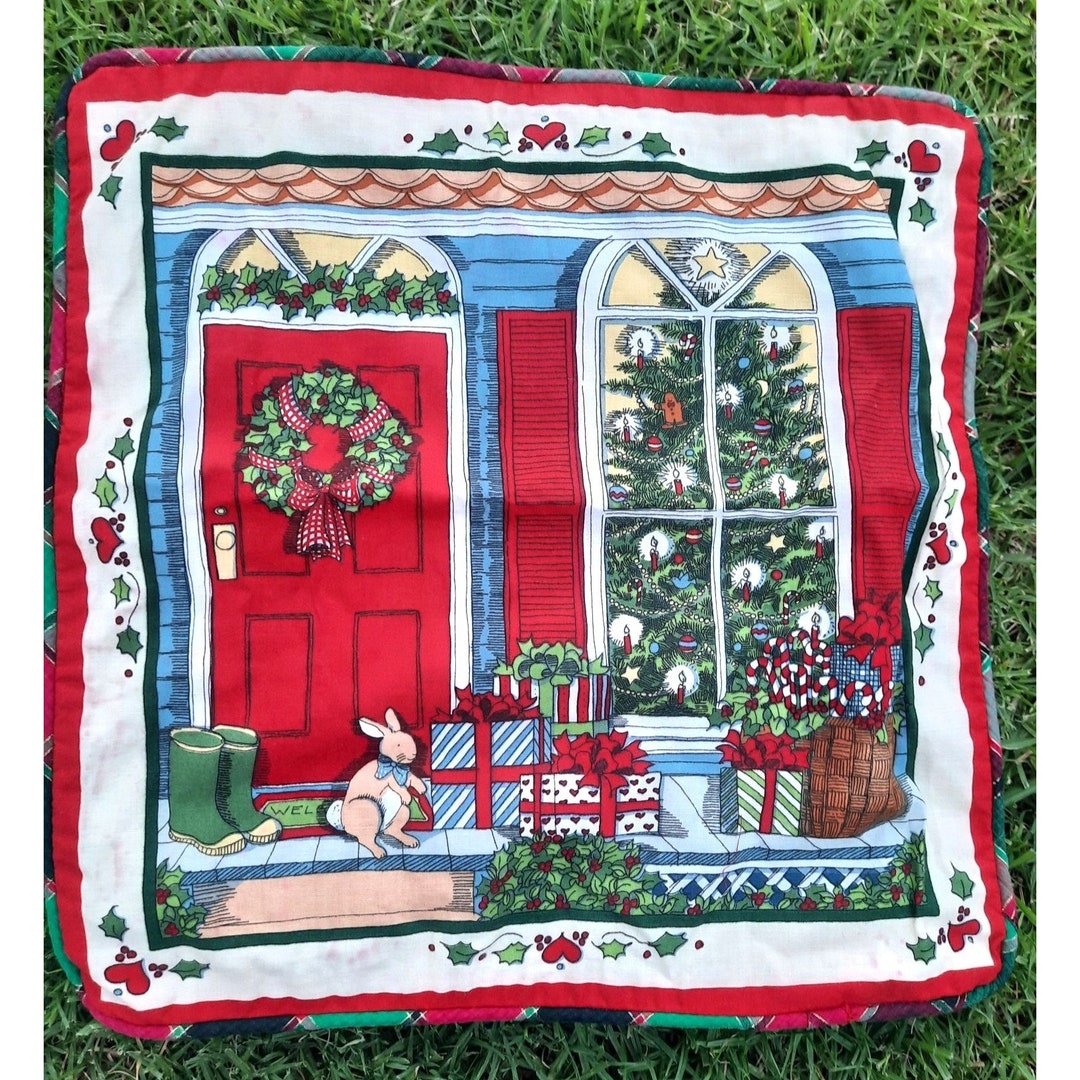 Vintage Susan Winget Handmade Throw Pillow Wall Cover Hanging Folk Art ...