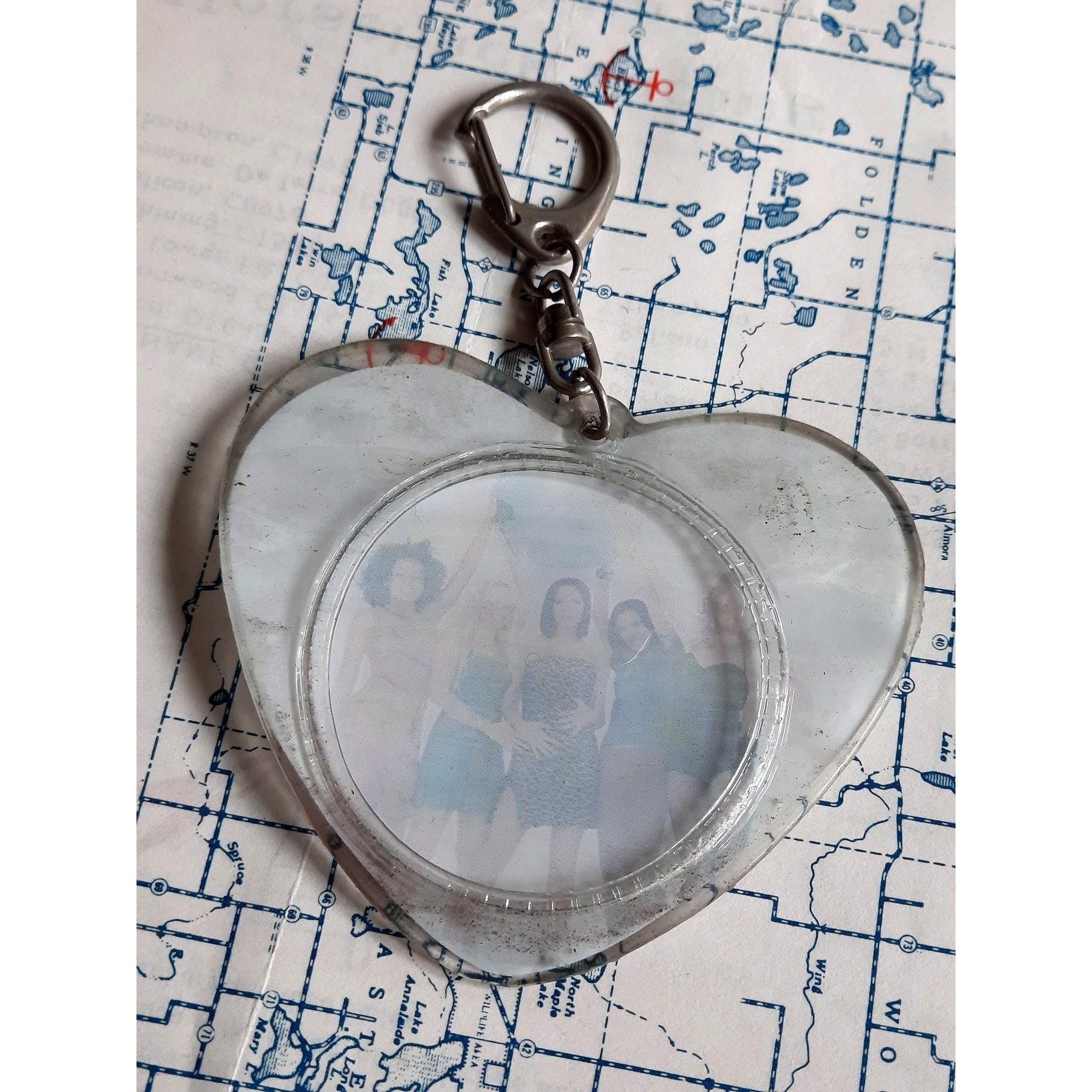 Vintage Keychain Spice Girls Spice World Water Heart Keychain - Etsy