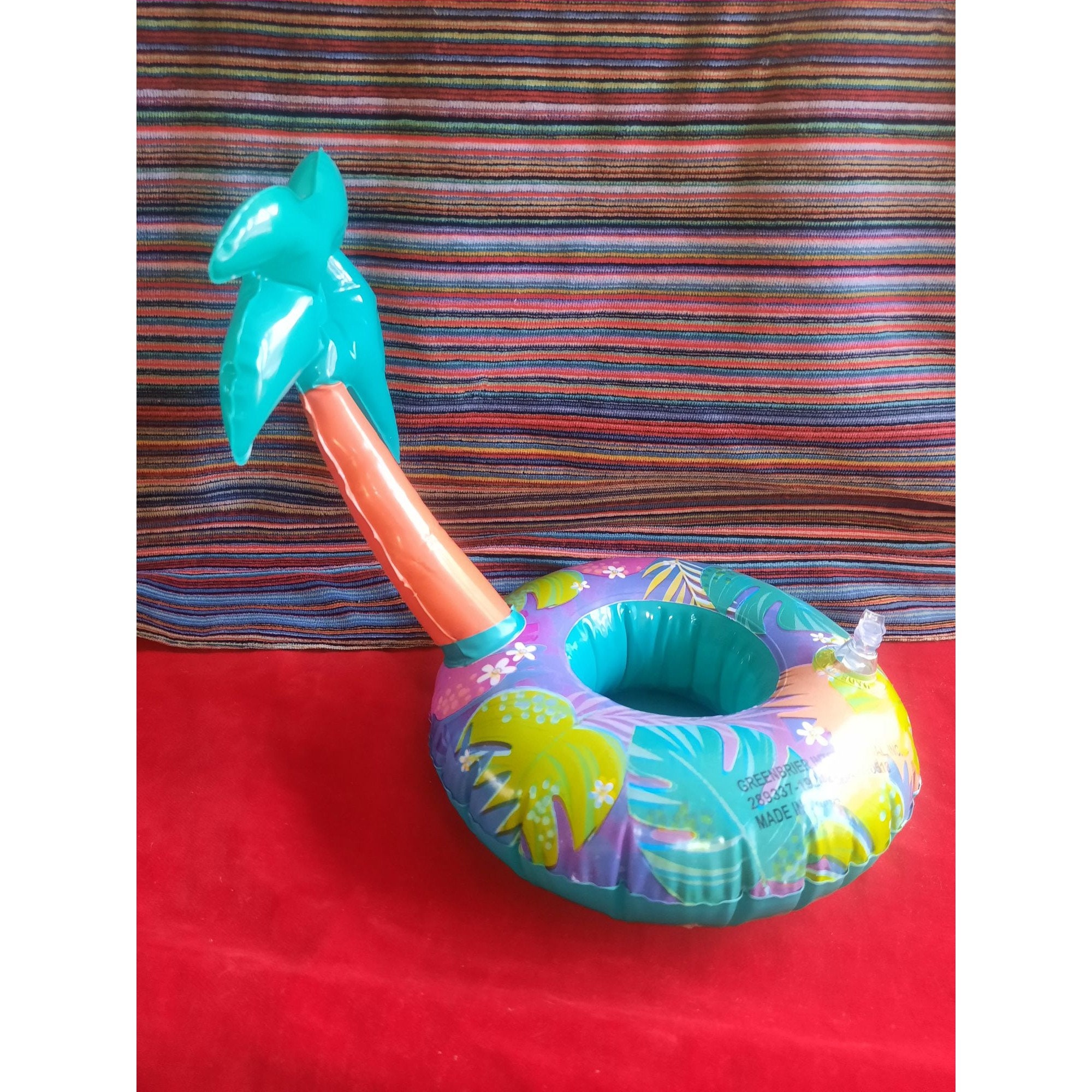 Vintage Greenbrier Inflatable Palm Tree Drink Floatie Blow up - Etsy