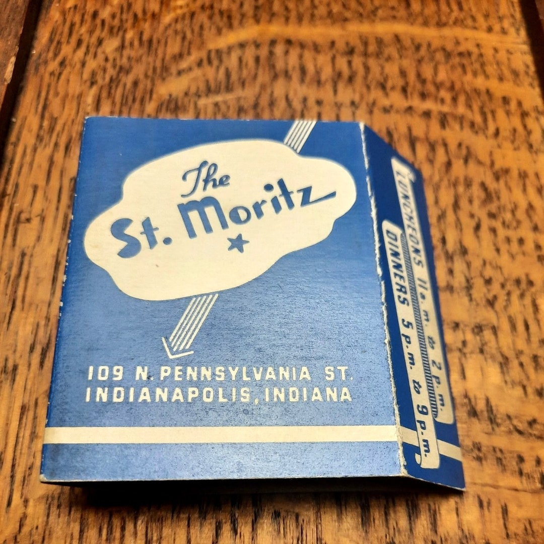Vintage Cigarette Adverap Matchbox Holder the St Moritz Hotel 1920s - Etsy