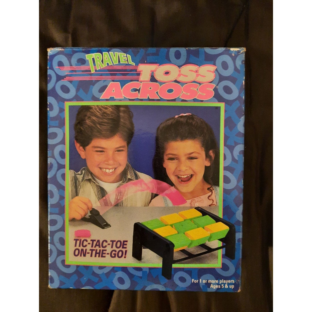Tyco Travel Toss Across Tic Tac Toe 1995 Vintage Board Game 7087 - Etsy