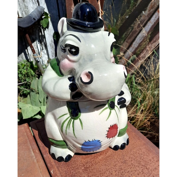 Hippo Cookie Jar - Etsy