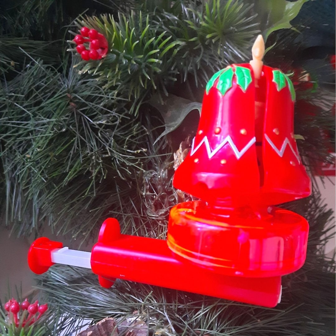 Vintage Germamy Design Whistle Push to Light up Spinning Christmas Tree ...