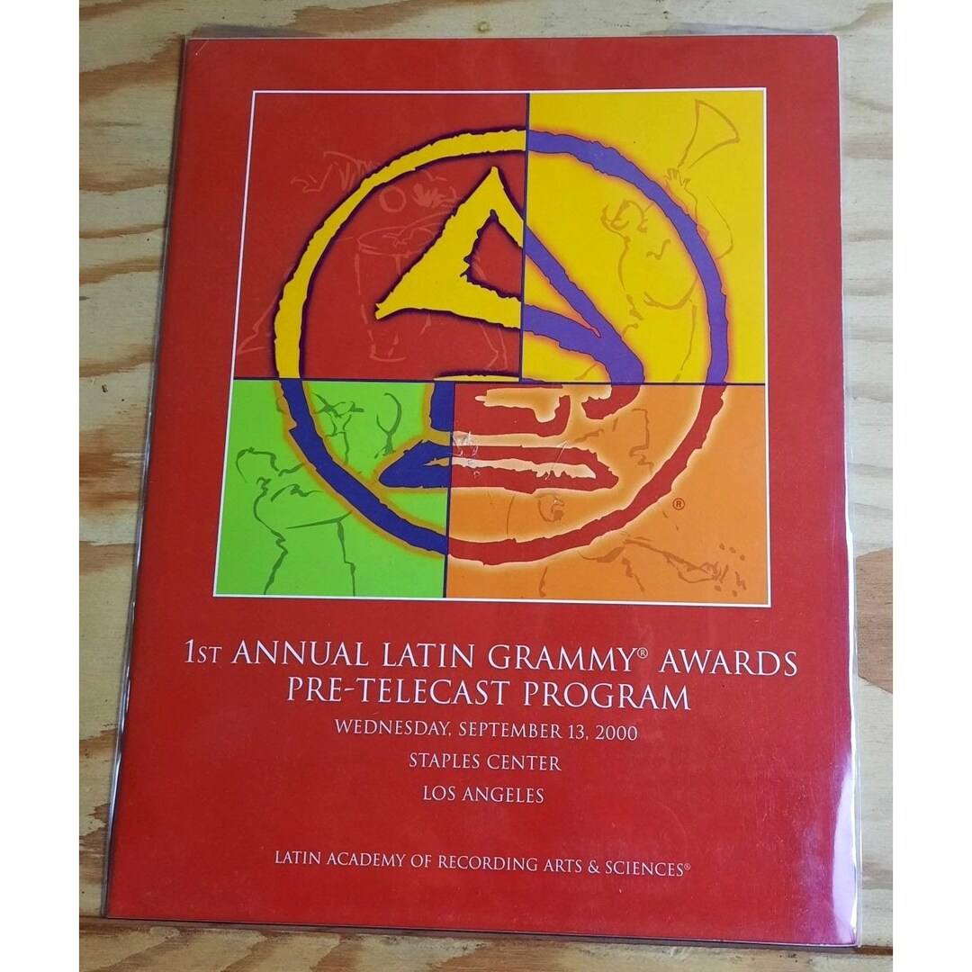 Vintage Souvenir Program 1st Annual Latin Grammy Awards Pre Telecast ...