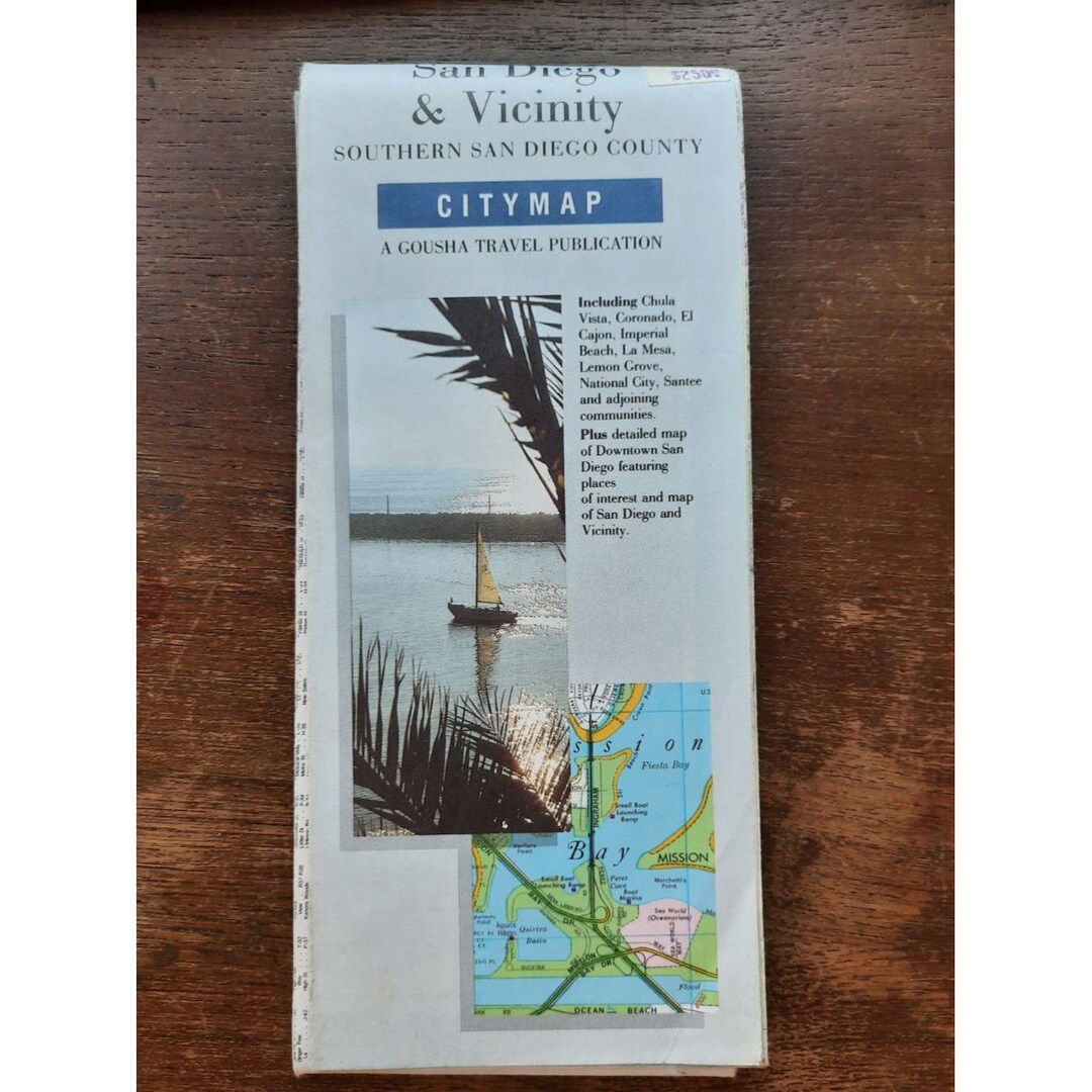 Vintage City Map by HM Gousha Orange County 1988 - Etsy