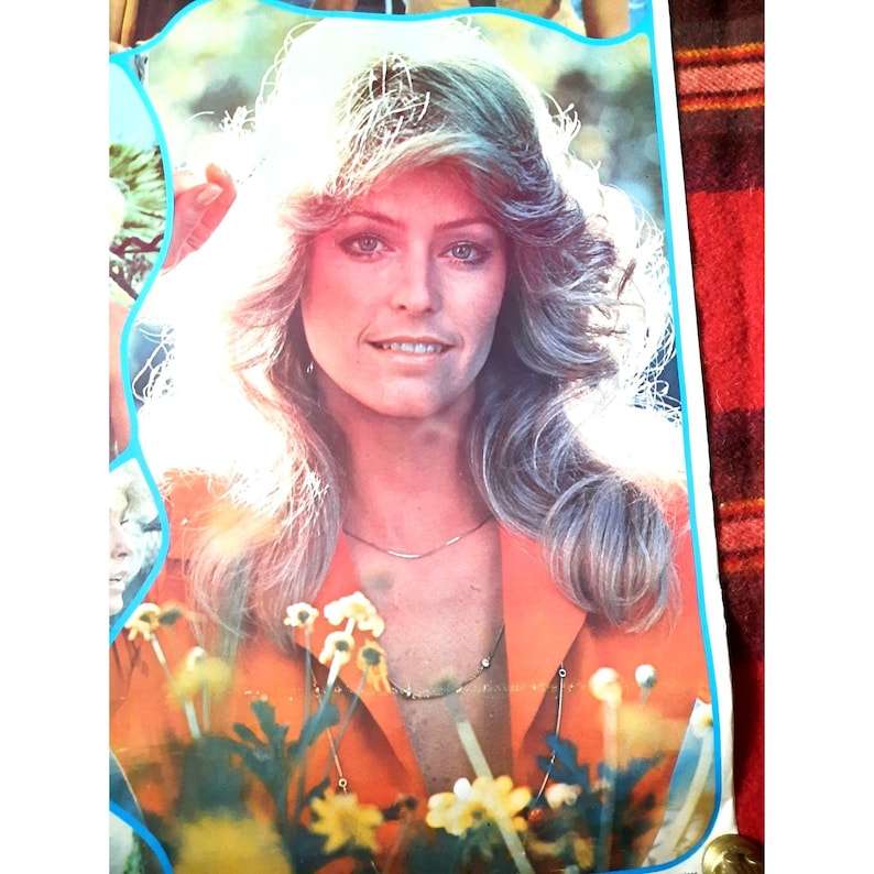 Vintage Poster Farrah Fawcett Charlies Angel Collage Poster Out of ...