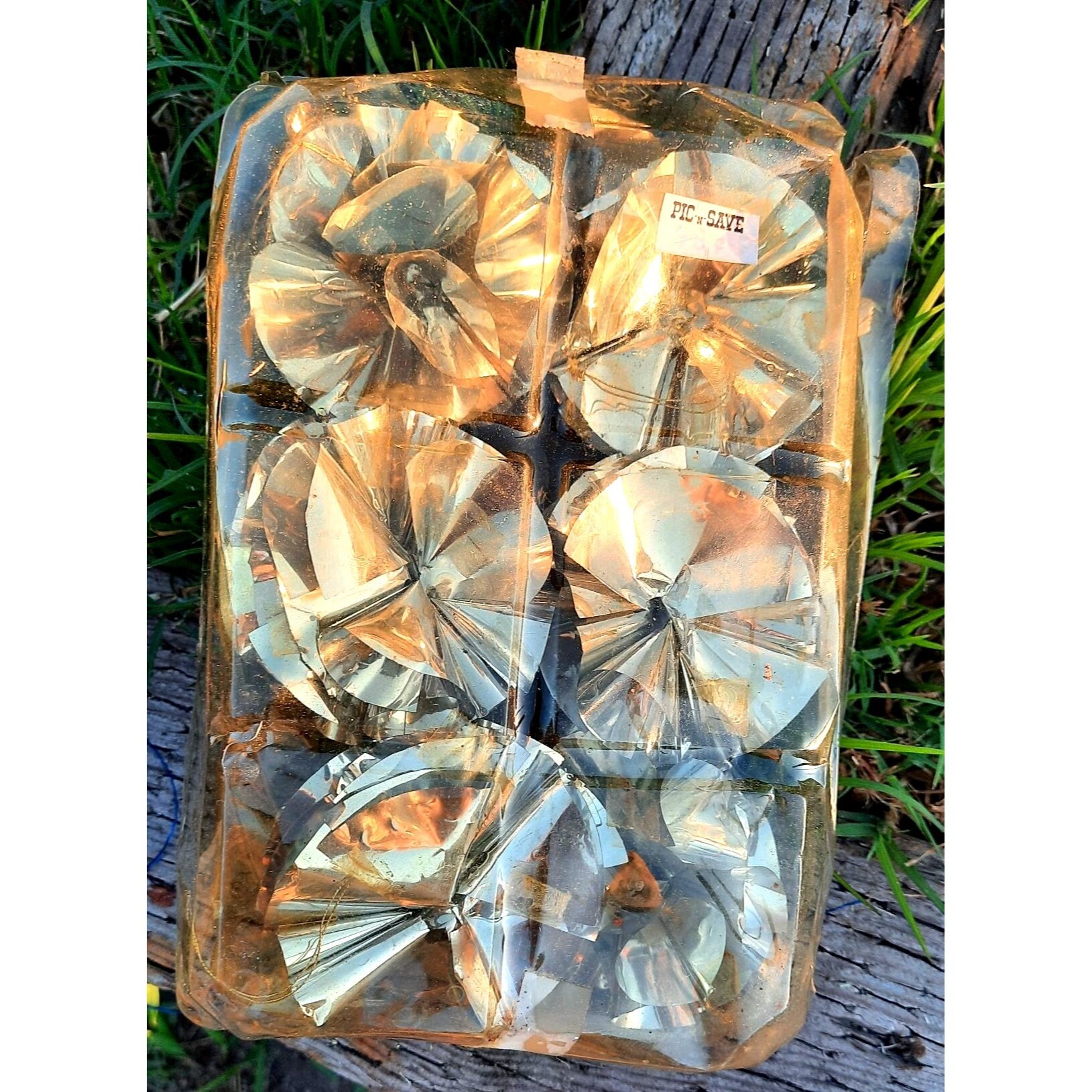 Vintage Pick N Save Silver Aluminum Foil Atomic Pom Pom Christmas ...