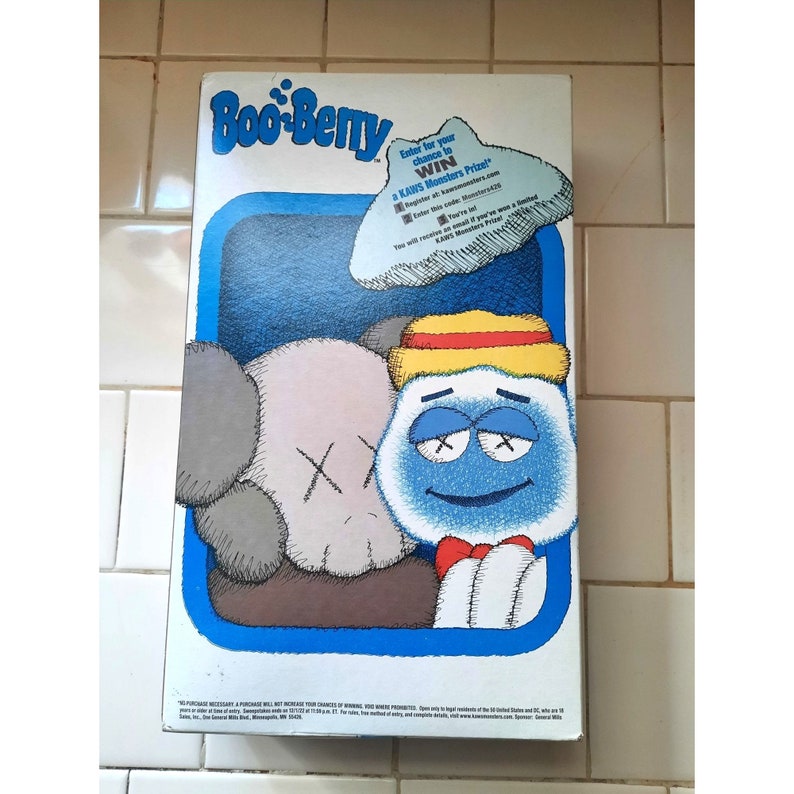 Boo Berry Cereal Kaws Edition Monster Mash 16oz Family Size - Etsy