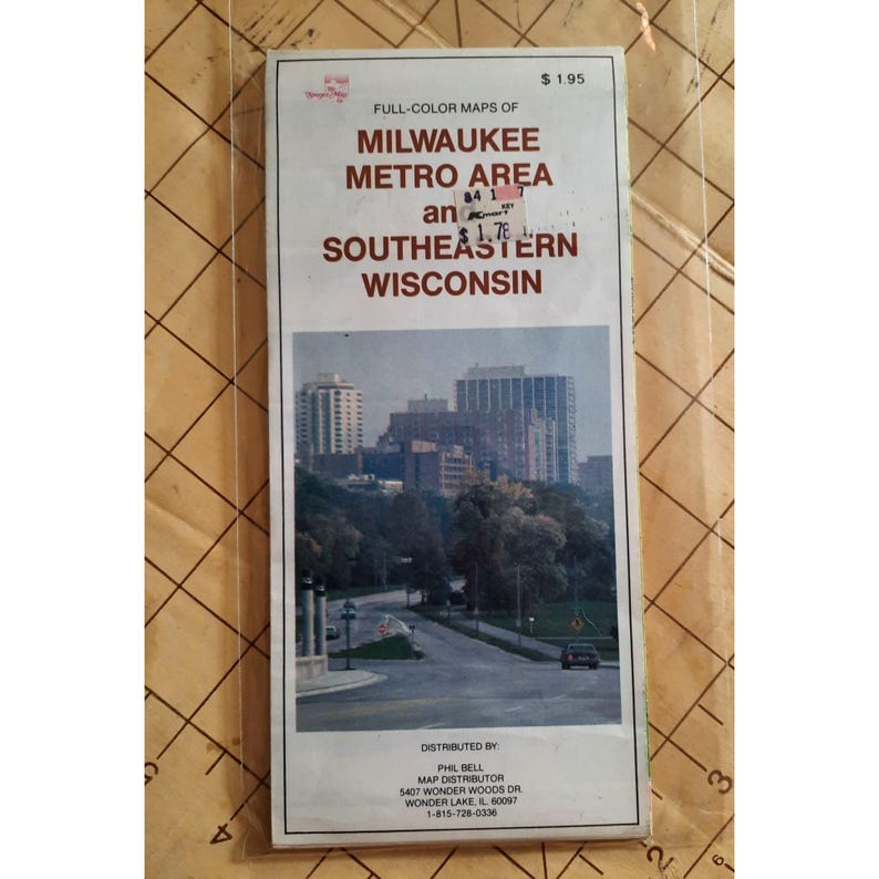 Vintage Kmart Full Color Map of Milwaukee Metro Area and Southeastern ...