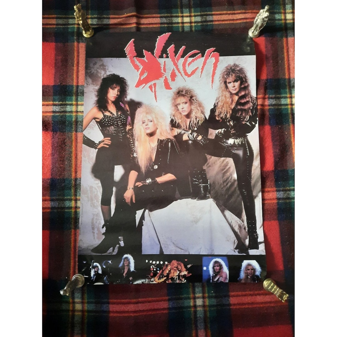 Vintage Poster Vixen Rock Band Poster by Nice Man Merchandising 1989 - Etsy