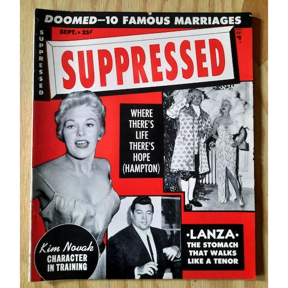 Vintage Pulp Fiction Tabloid Suppressed Magazine Sept 1955 Vol - Etsy