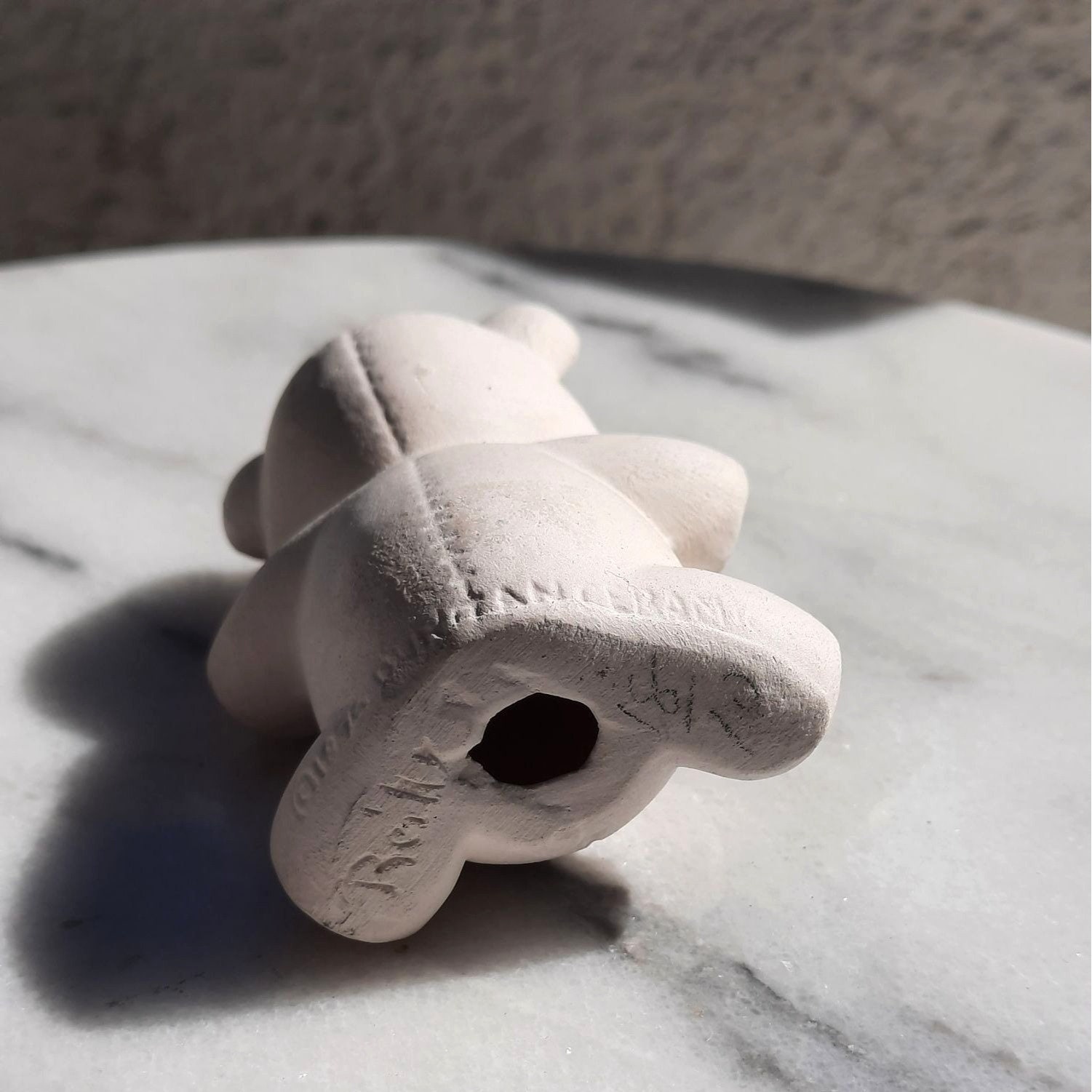 Vintage Ceramic Teddy Bear Figurine White Bisque Ready to Paint ...