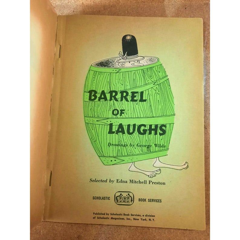Vintage Book Barrel of Laughs Edna Mitchell Preston 8th Printing 1967 ...