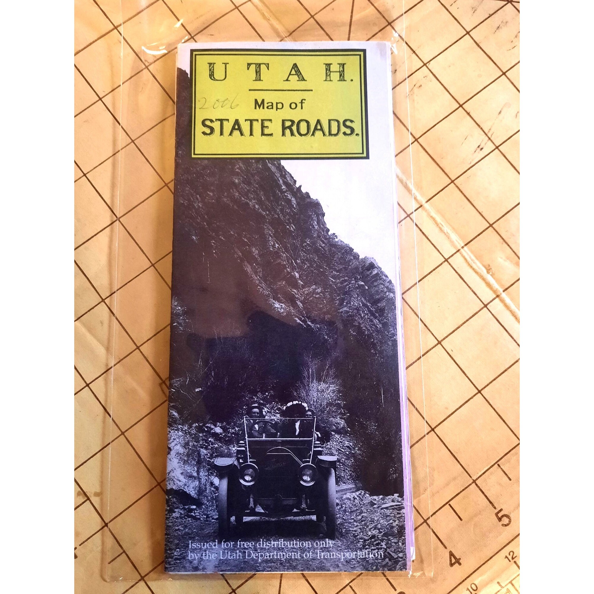 Vintage Utah Map of State Roads Tourist Map Centennial 1996 - Etsy