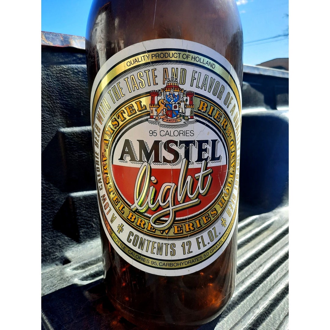 Vintage Amstel Light Beer Giant Plastic Bottle Piggy Bank - Etsy