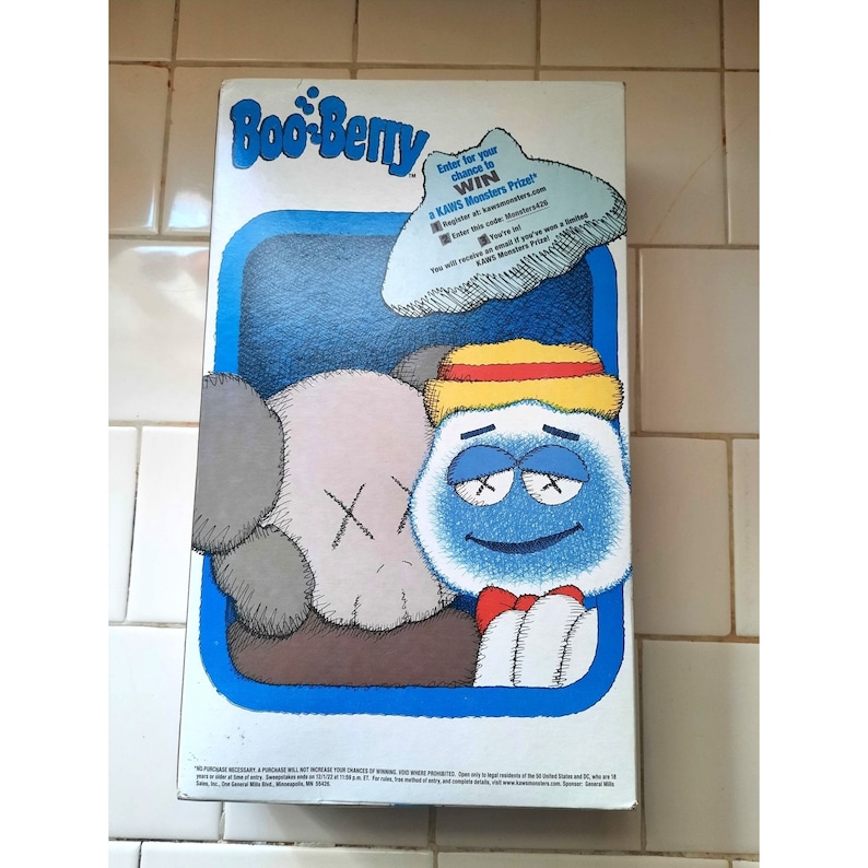 Boo Berry Cereal Kaws Edition Monster Mash 16oz Family Size - Etsy