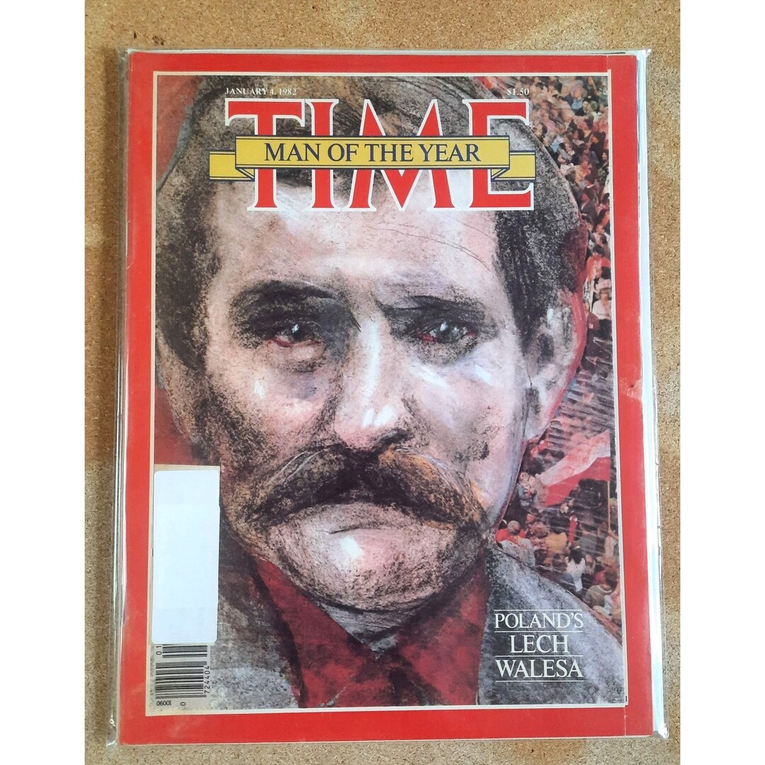 Time Magazine Man of the Year Poland's Lech Walesa Jan 4 1982 Original ...