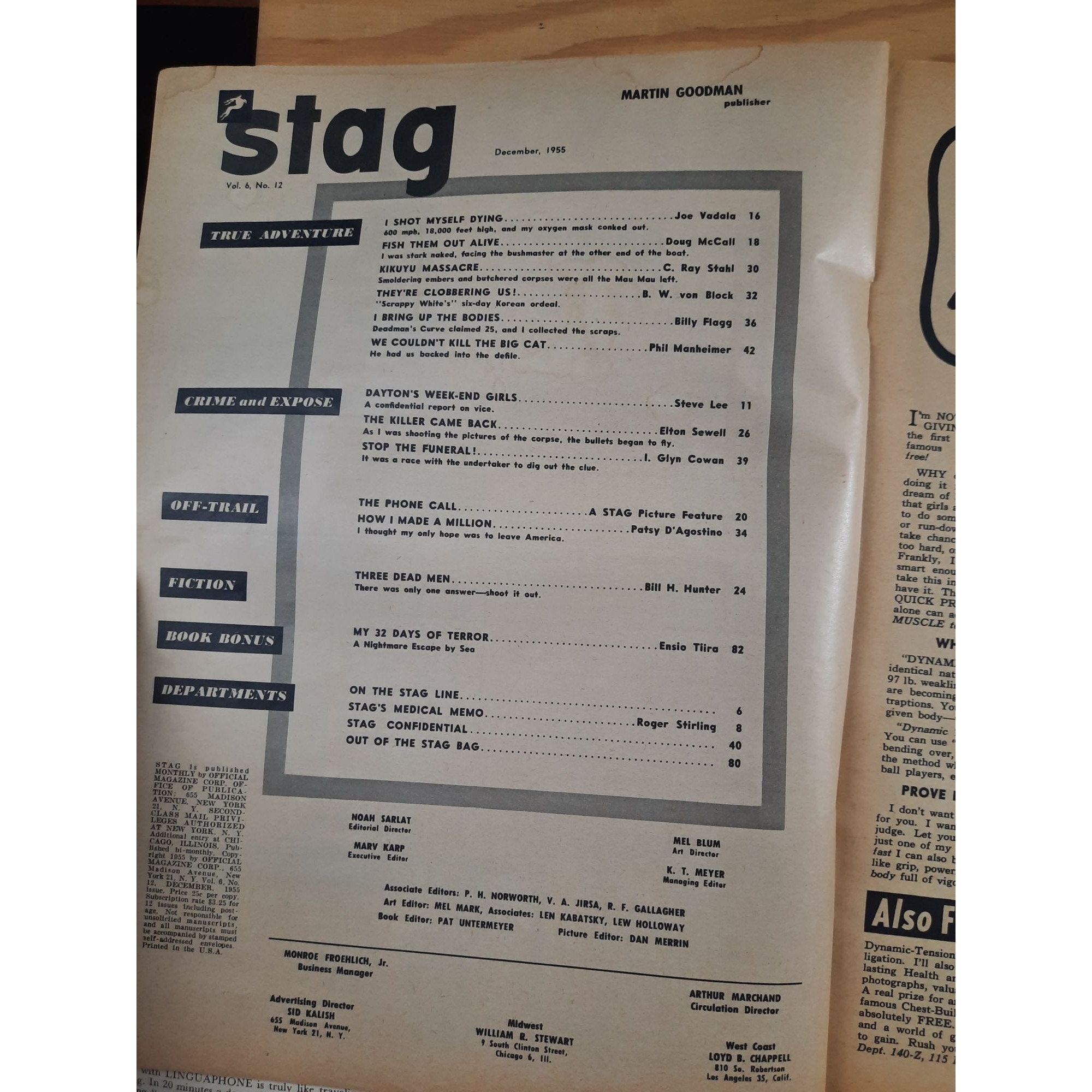 Vintage Stag Magazine We Couldn't Kill the Big Cat Original Publication ...