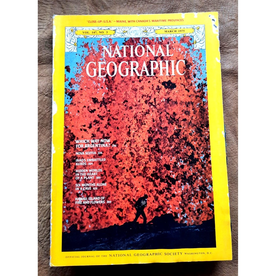 Vintage National Geographic Magazine March 1975 Vol 147 No 3 Original ...