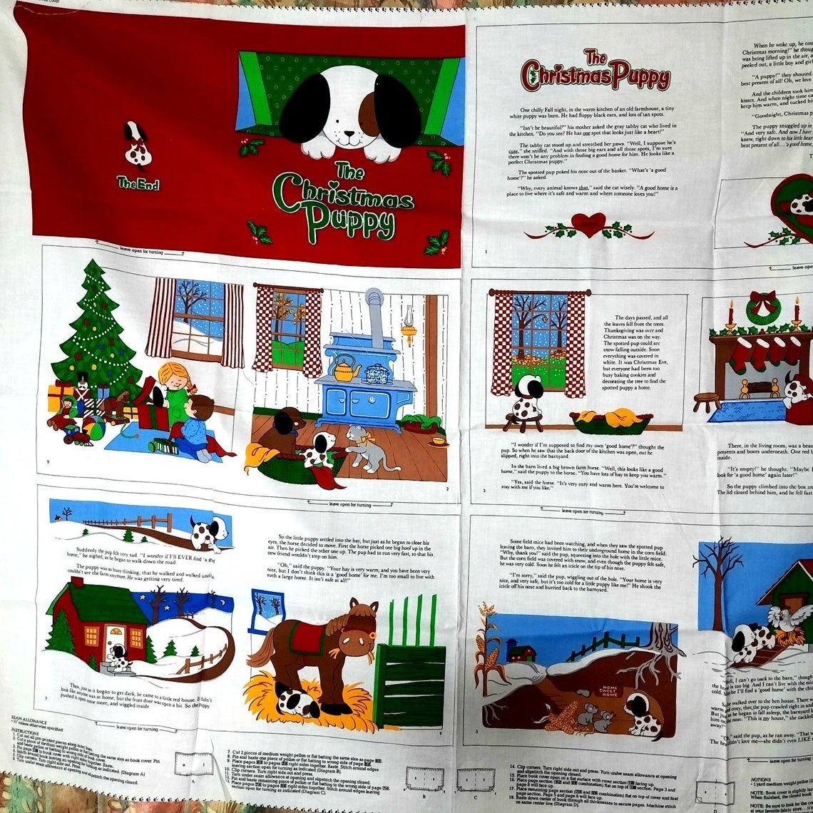 Vintage Soft Book Cranston Print Works the Christmas Puppy Project ...