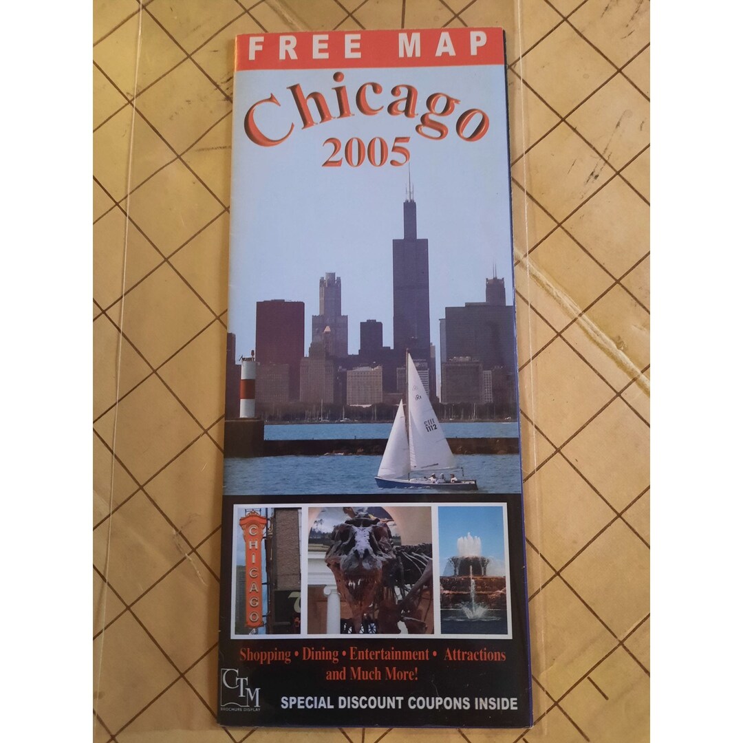 Vintage Chicago Tourist Free Map and Guide 2005 - Etsy